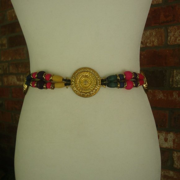 Vintage | Accessories | Boho Hippie Goddess Gold Chain Dangle Belt ...